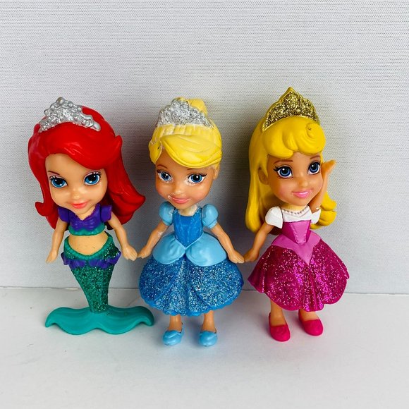 Disney | Toys | 3 Disney Princess Kids Character Toy Figures Pretend ...